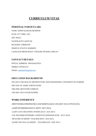 CURRICULUM VITAE | PDF