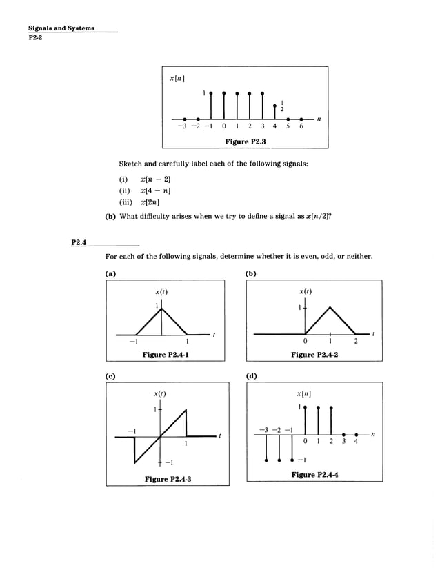 Signal and Systems part i | PDF