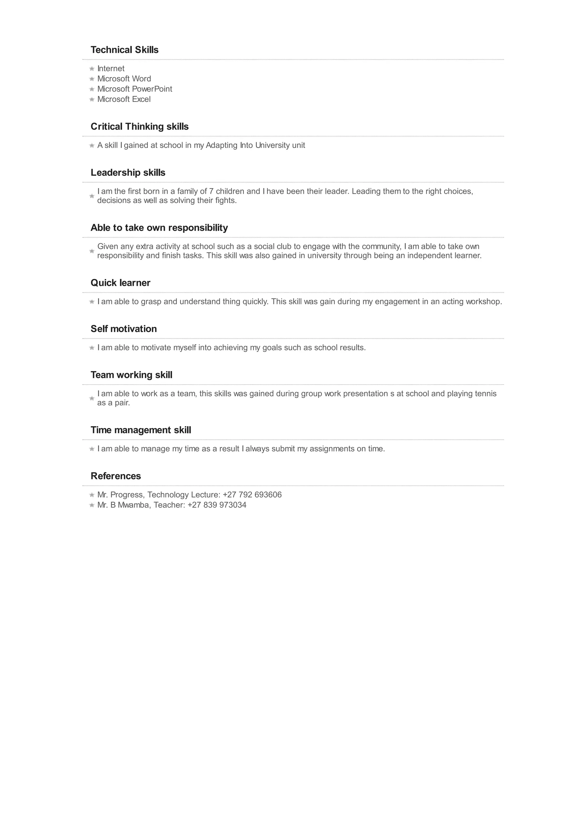 CurriculumVitae | PDF