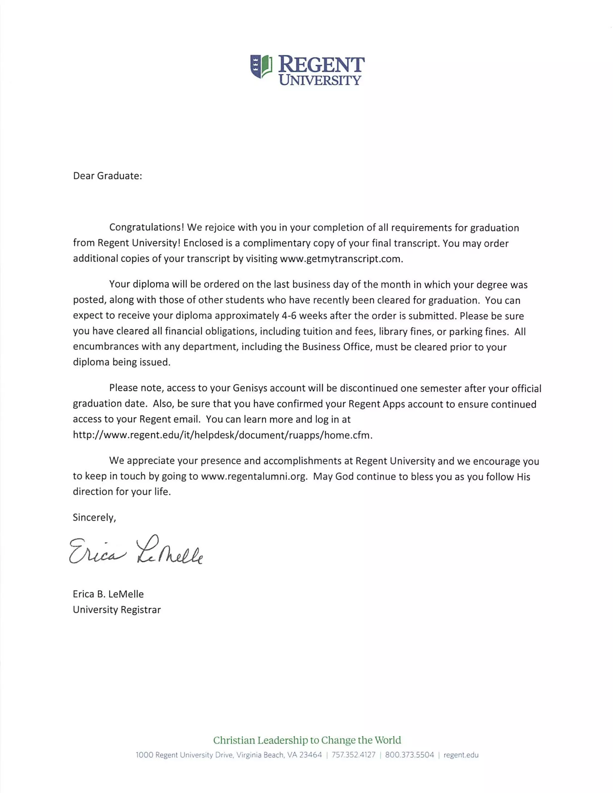 RegentLetter.Transcripts | PDF