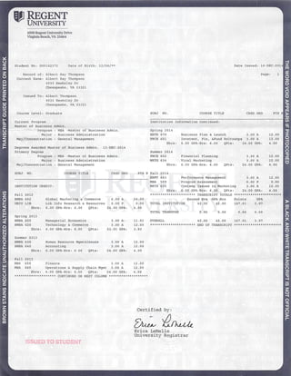 RegentLetter.Transcripts | PDF