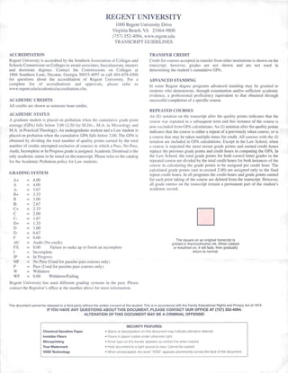 RegentLetter.Transcripts | PDF