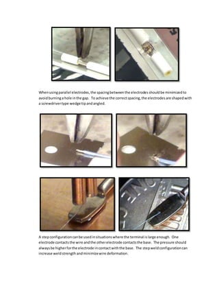 Wire to terminal welding | DOCX | Computer Peripherals | Computing