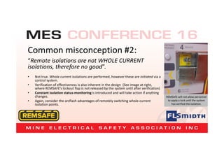 MESA 2016 Presentation - Mark Spinks - Remote Isolation | PDF