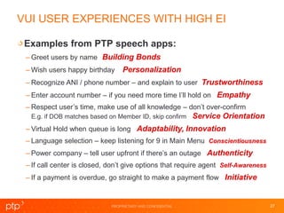 EI-driven VUI design MENDELSON PTP SpeechTek2016 | PPT