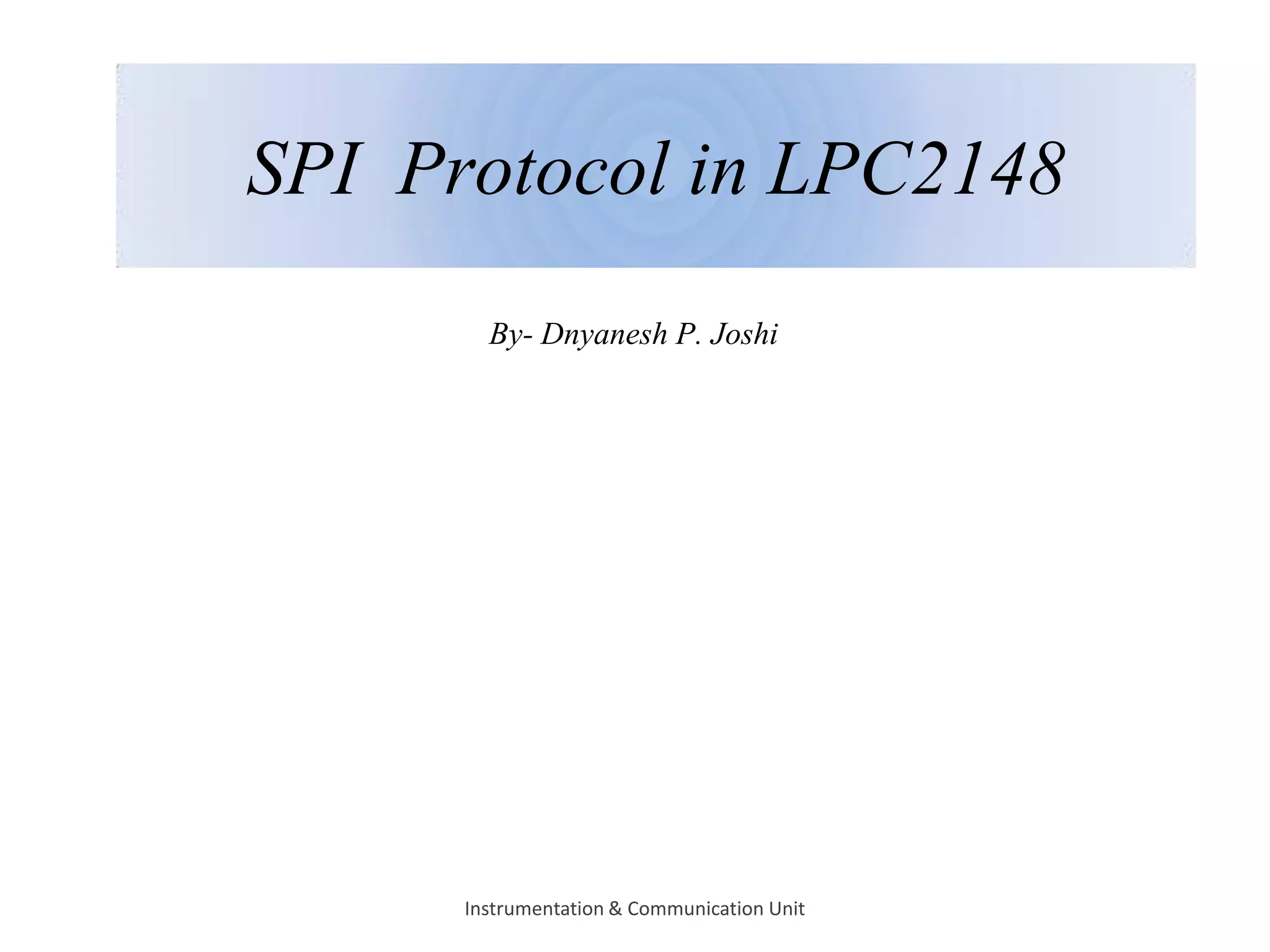 SPI Protocol in LPC2148 | PDF