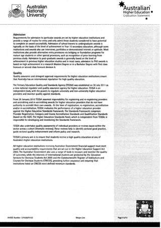 ANU Transcript | PDF