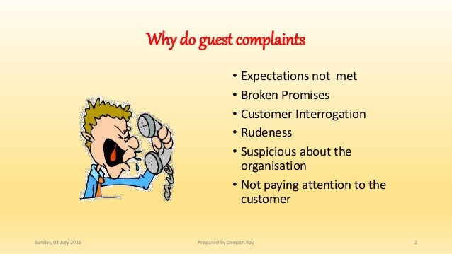Handling Guest Complaints