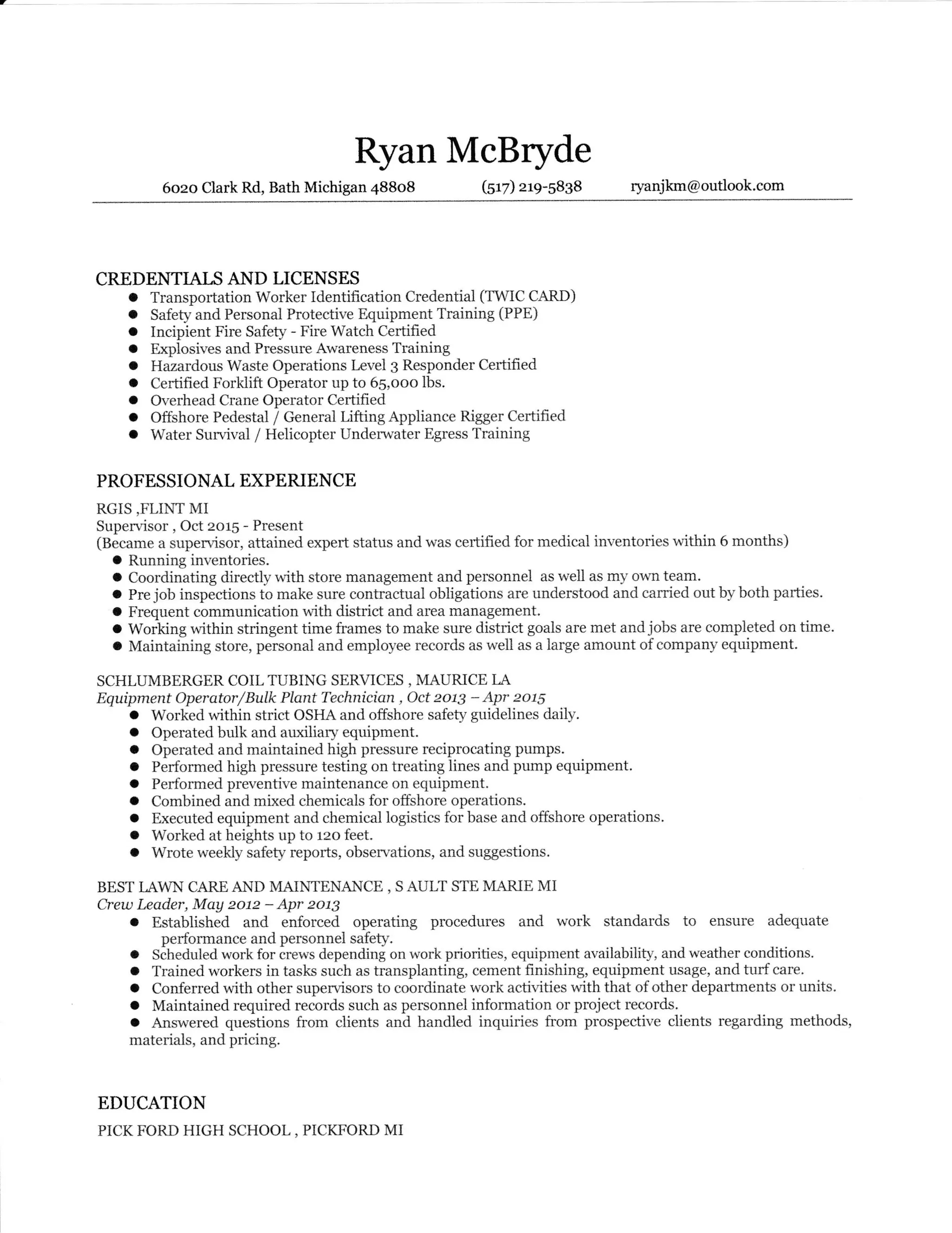resume letters | PDF