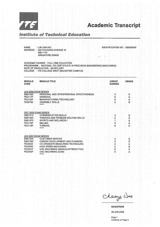 ITE transcript 1 | PDF