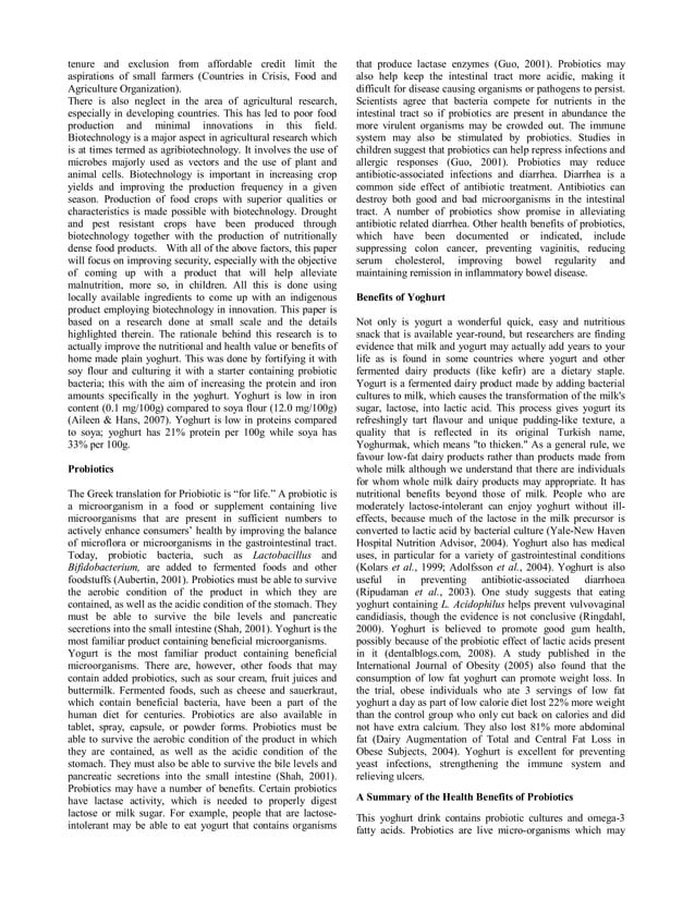 Paper Presented-Soya Fortified Yorghurt | PDF