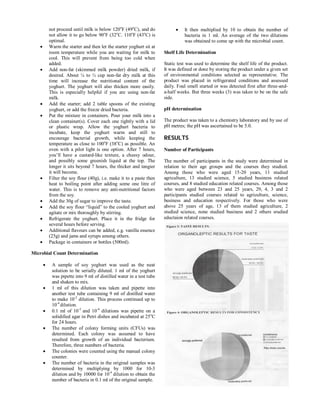 Paper Presented-Soya Fortified Yorghurt | PDF