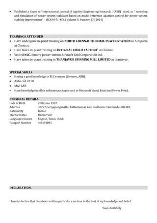 KALAISELVAN-CV | PDF