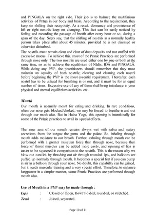 Awareness of Prana | DOCX