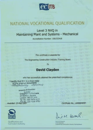 NVQ3 | PDF