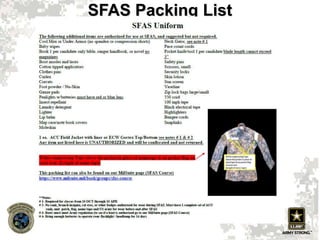 SFAS Outbrief (8 feb 2013) | PPTX