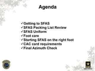 SFAS Outbrief (8 feb 2013) | PPTX | Foot Health | Diseases and Conditions