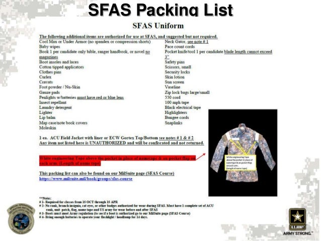 SFAS Outbrief (8 feb 2013)