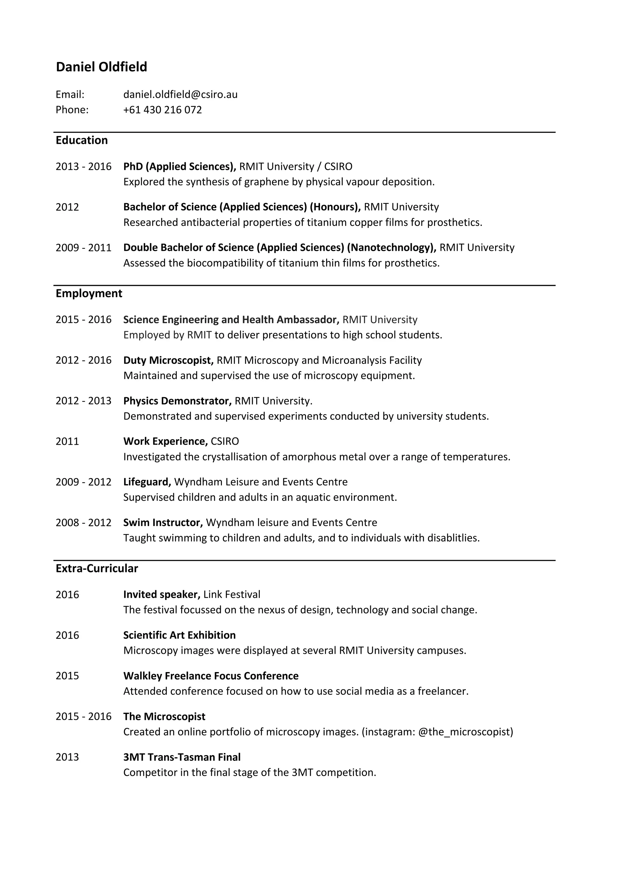 Resume | PDF