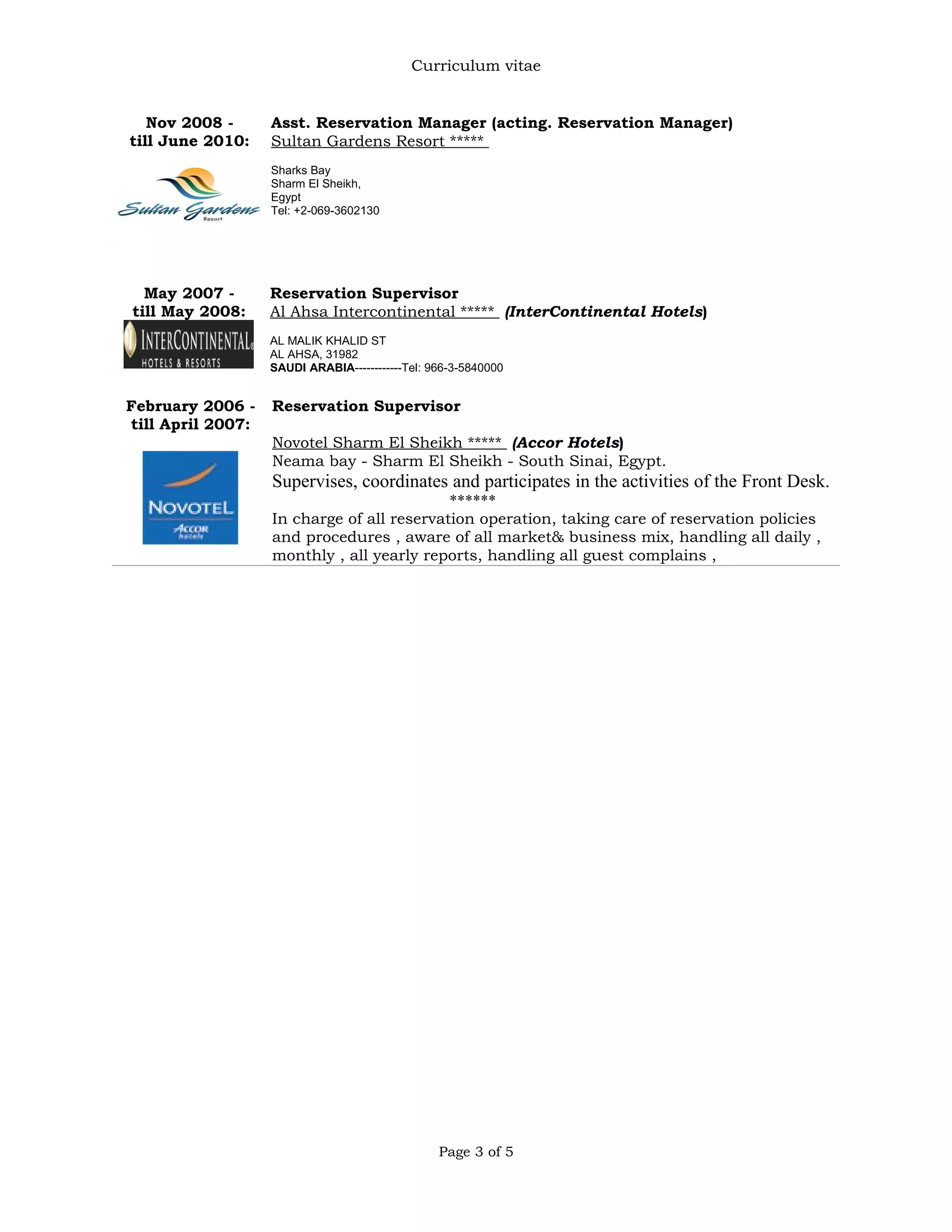 Revenue Manager | DOC