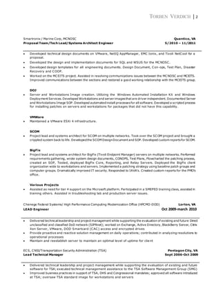 Torben Verdich Resume TS-SCI | DOCX | Computer Software and ...