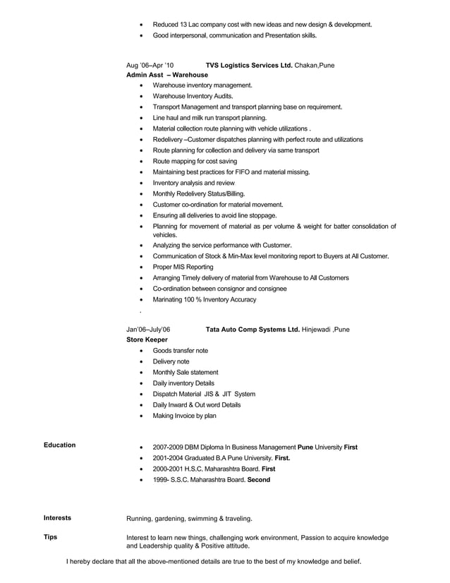 Resume LLH Rev 7.0 | PDF