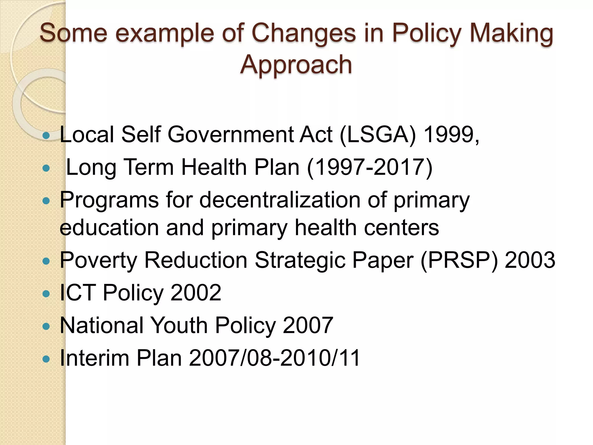 Powerpoint -Policy making in Nepal | PPTX