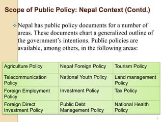 Powerpoint -Policy making in Nepal | PPTX