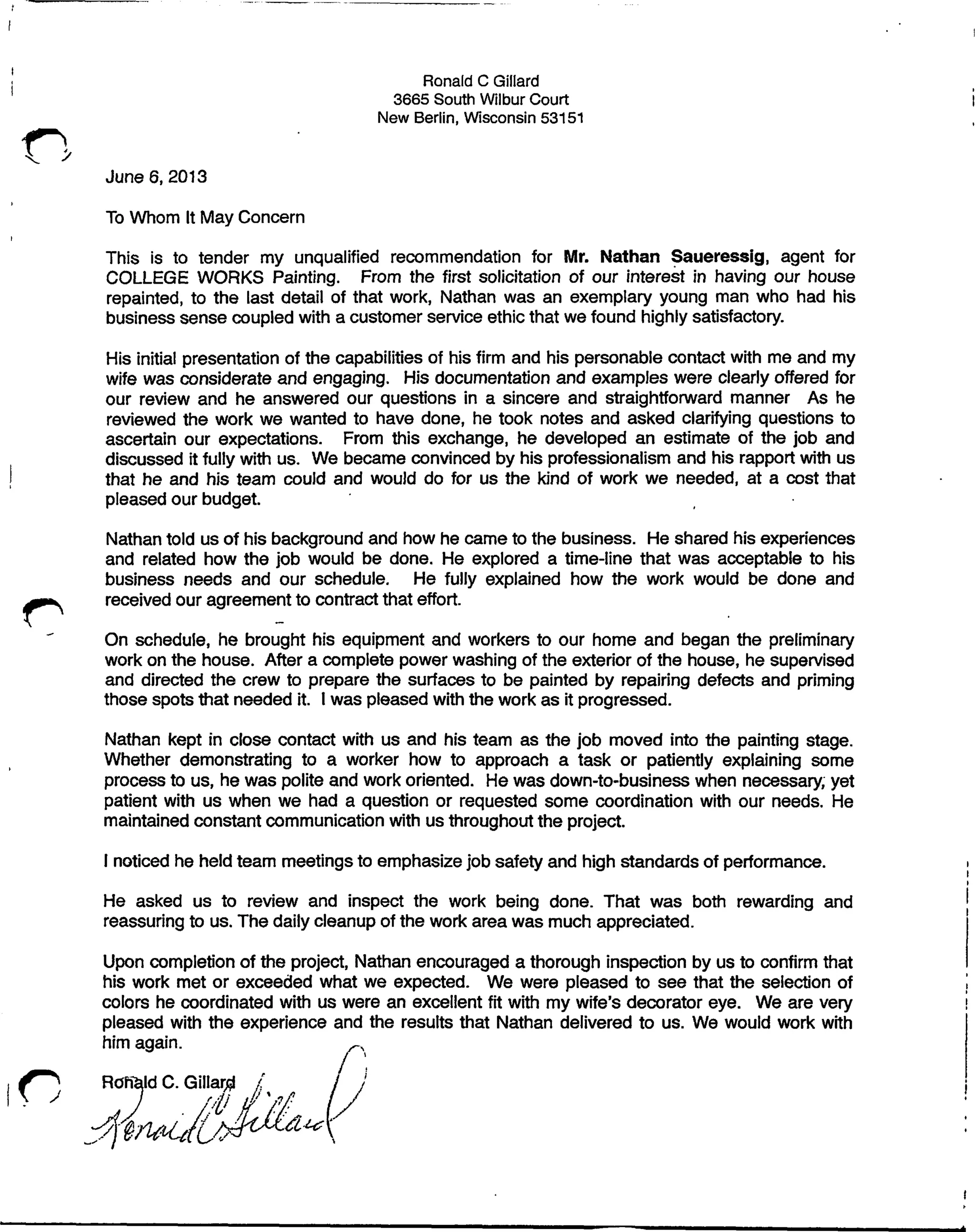 Reference Letters | PDF