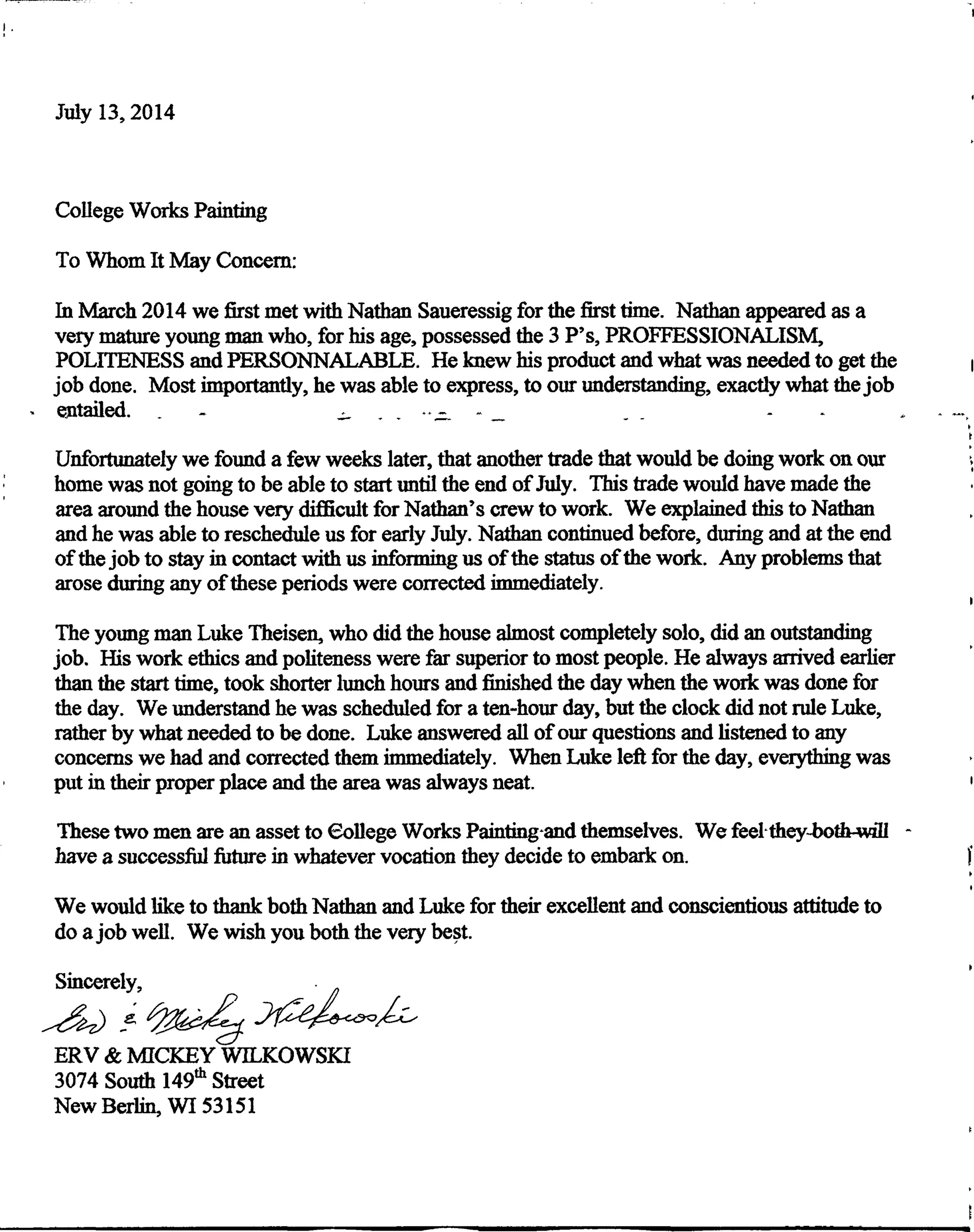 Reference Letters | PDF