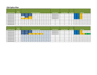 FTTx Splice Plan | PDF