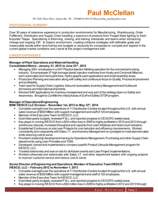 PDM Resume | DOCX