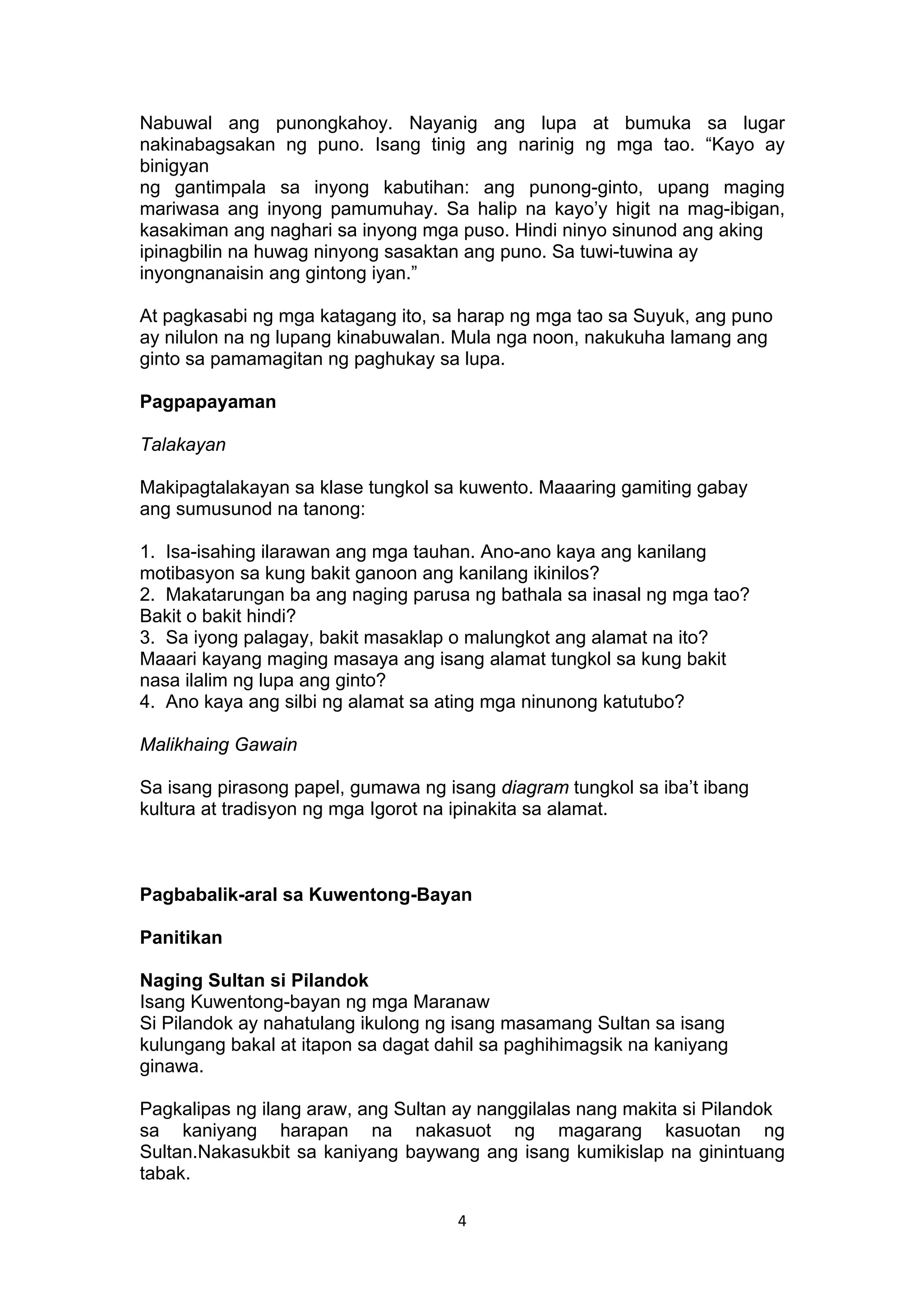 Grade 8 Learning Module in Filipino - Complete | PDF