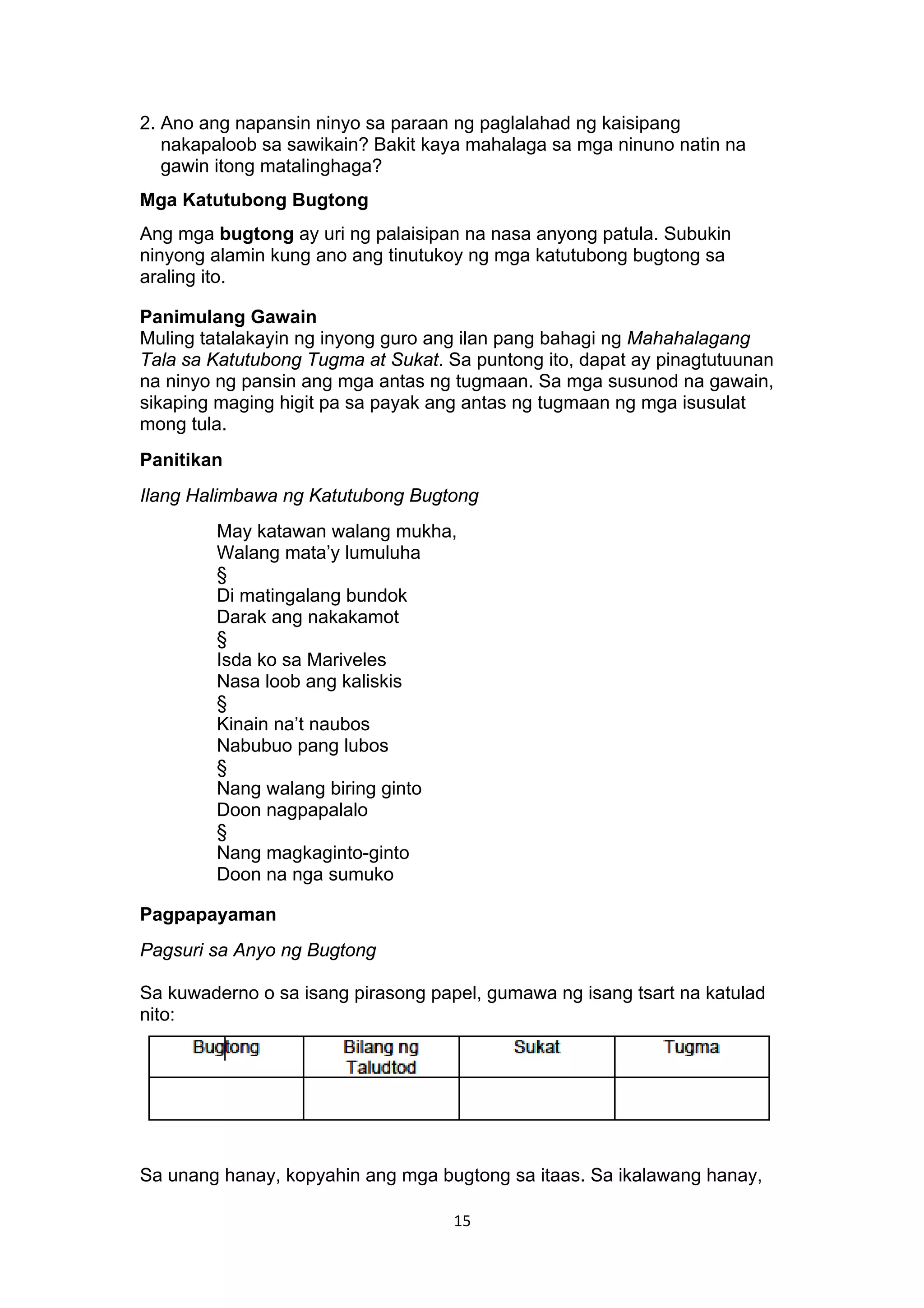 Grade 8 Learning Module in Filipino - Complete | PDF
