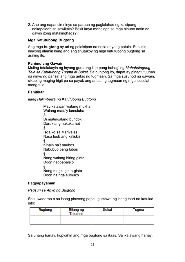 Grade 8 Learning Module in Filipino - Complete | PDF