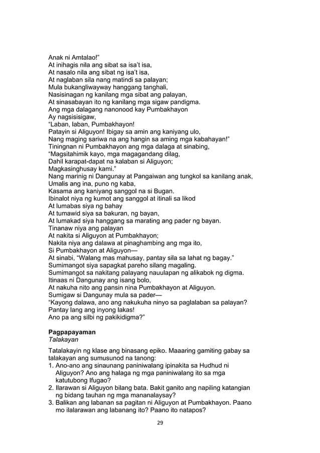 Grade 8 Learning Module in Filipino - Complete | PDF