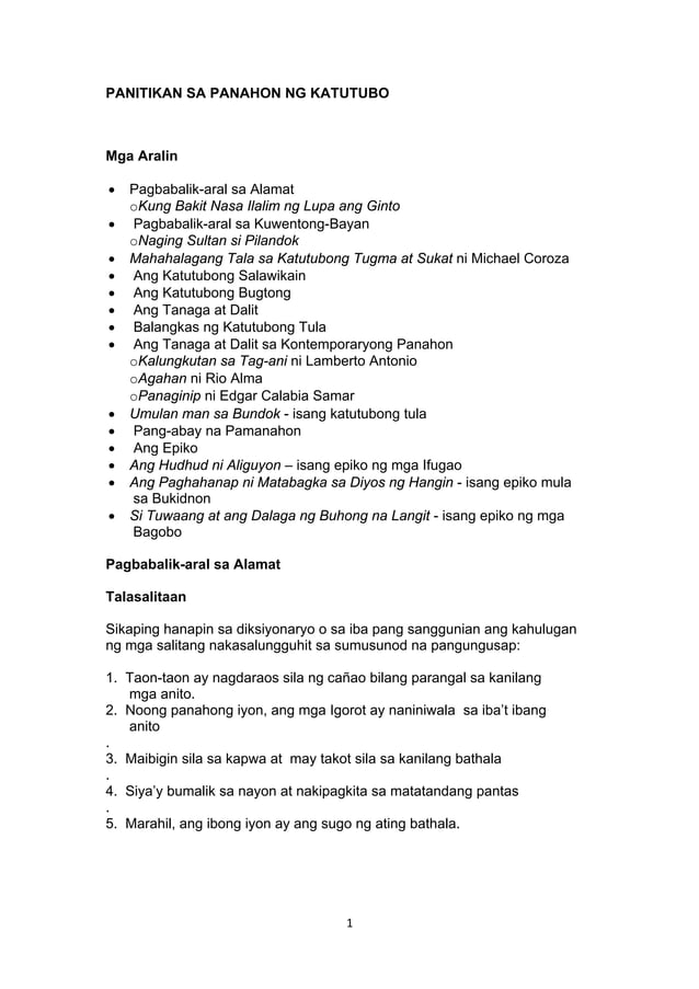 Grade 8 Learning Module in Filipino - Complete | PDF