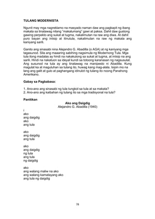 Grade 8 Learning Module in Filipino - Complete | PDF