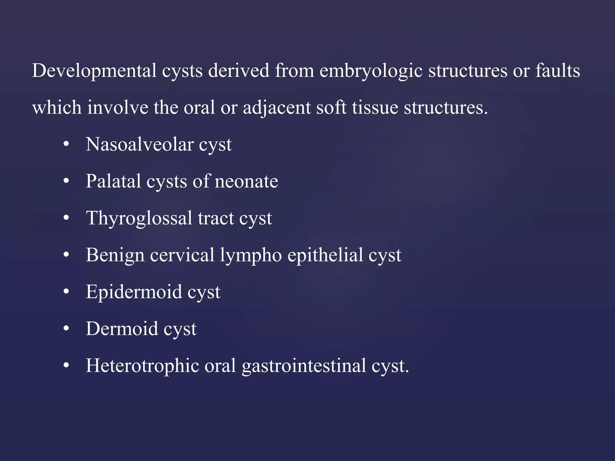Fissural cysts of oral cavity | PPTX