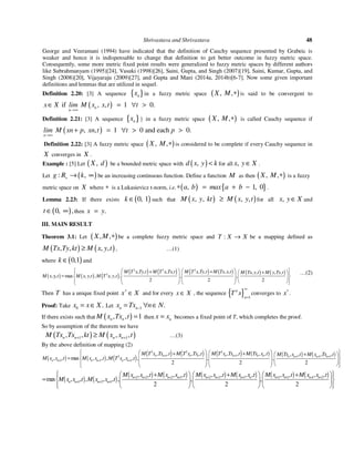 8 fixed point theorem in complete fuzzy metric space 8 megha shrivastava | PDF