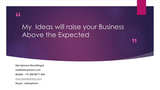 Ebin ephrem elavathingal | PPT