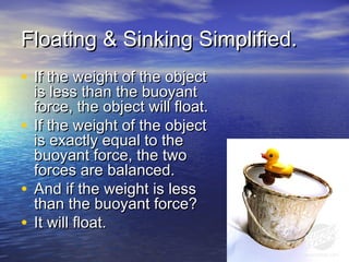 Floating & Sinking | PPT