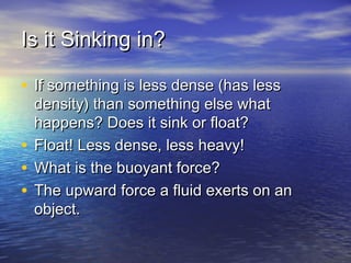 Floating & Sinking | PPT