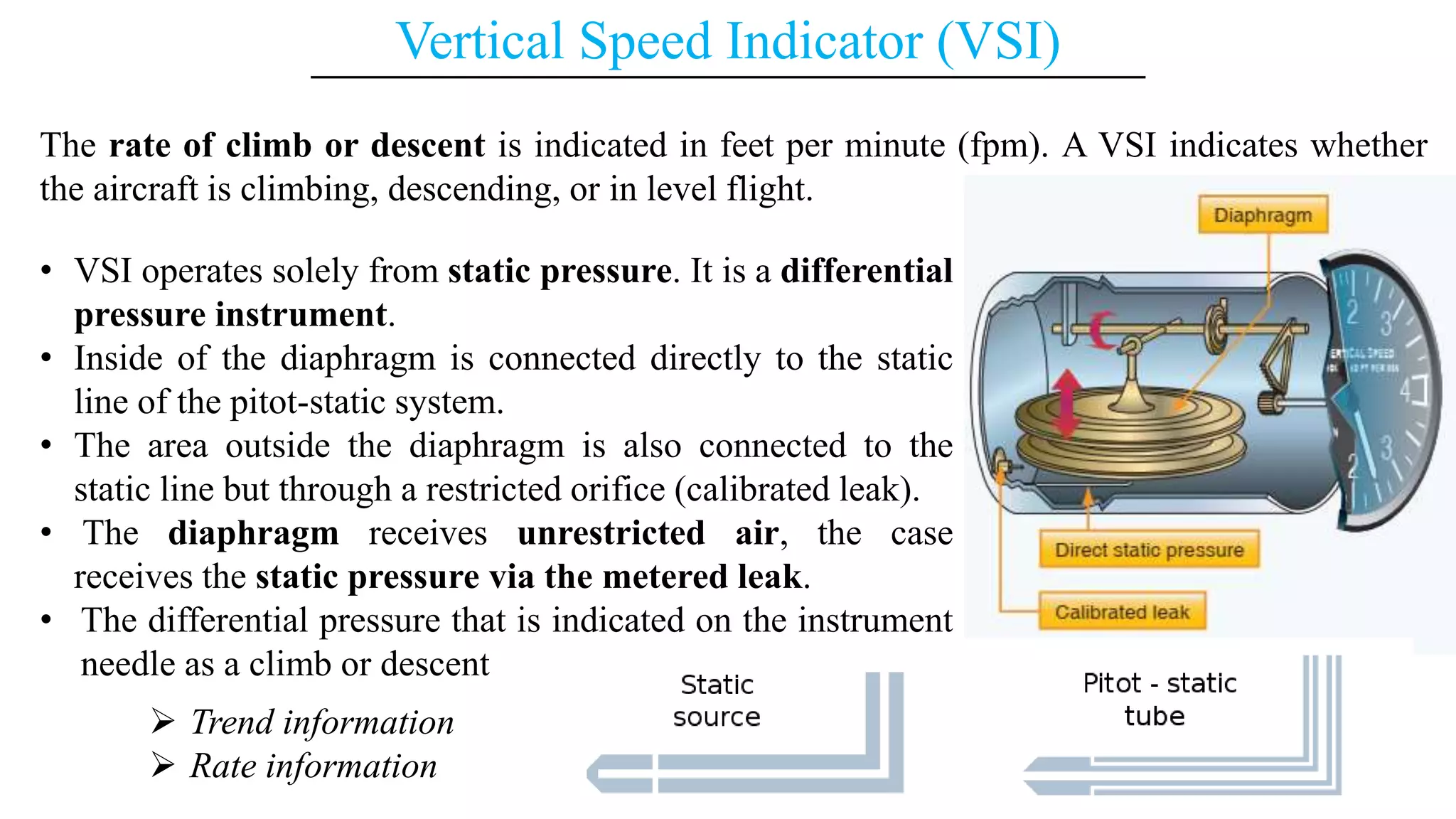 Primary Flight Instruments | Flight Mechanics | GATE Aerospace | PPTX