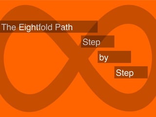 the 8 fold path for a happy life explained simply and clearly | PPT
