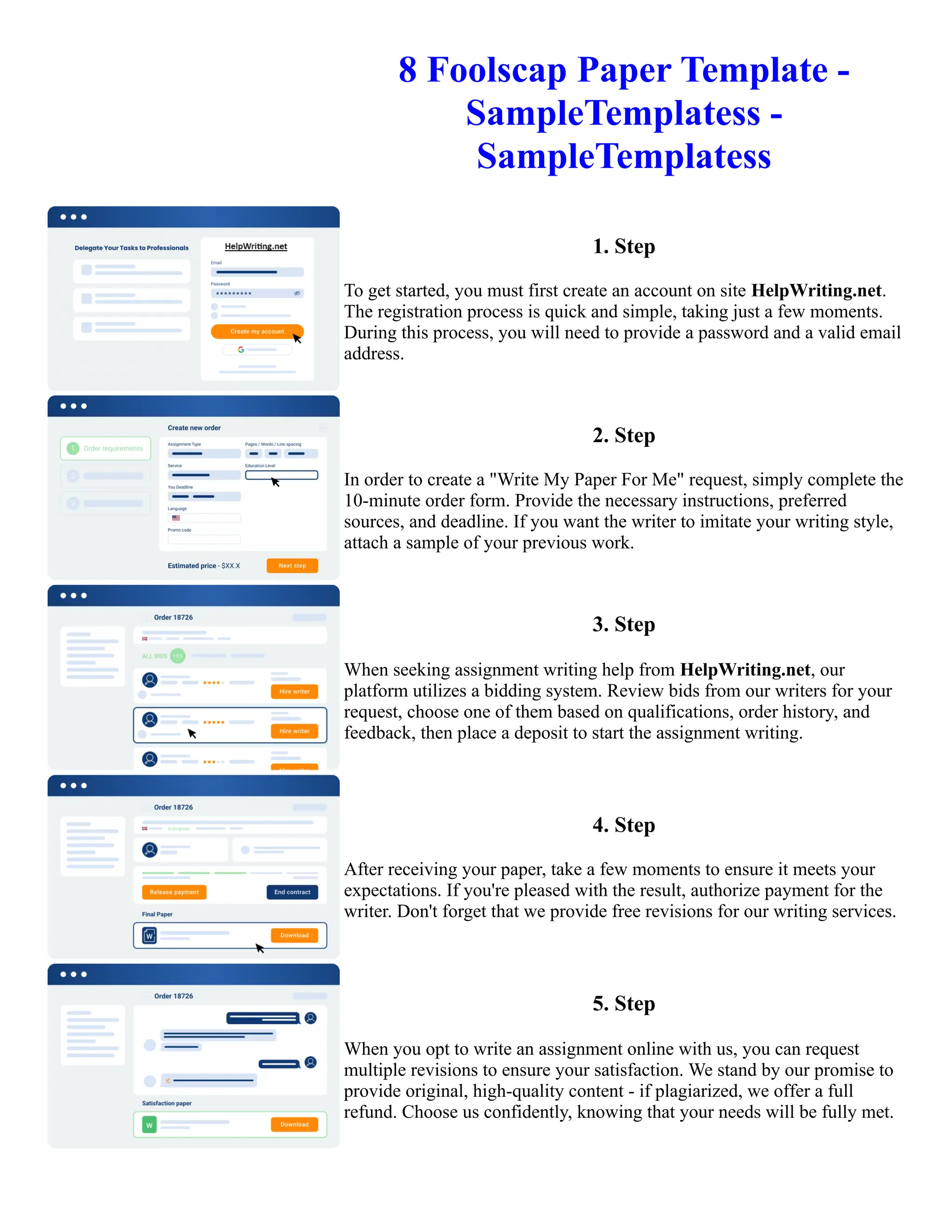 8 Foolscap Paper Template - SampleTemplatess - SampleTemplatess | PDF