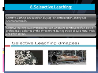 Eight forms of corrosion | PPTX