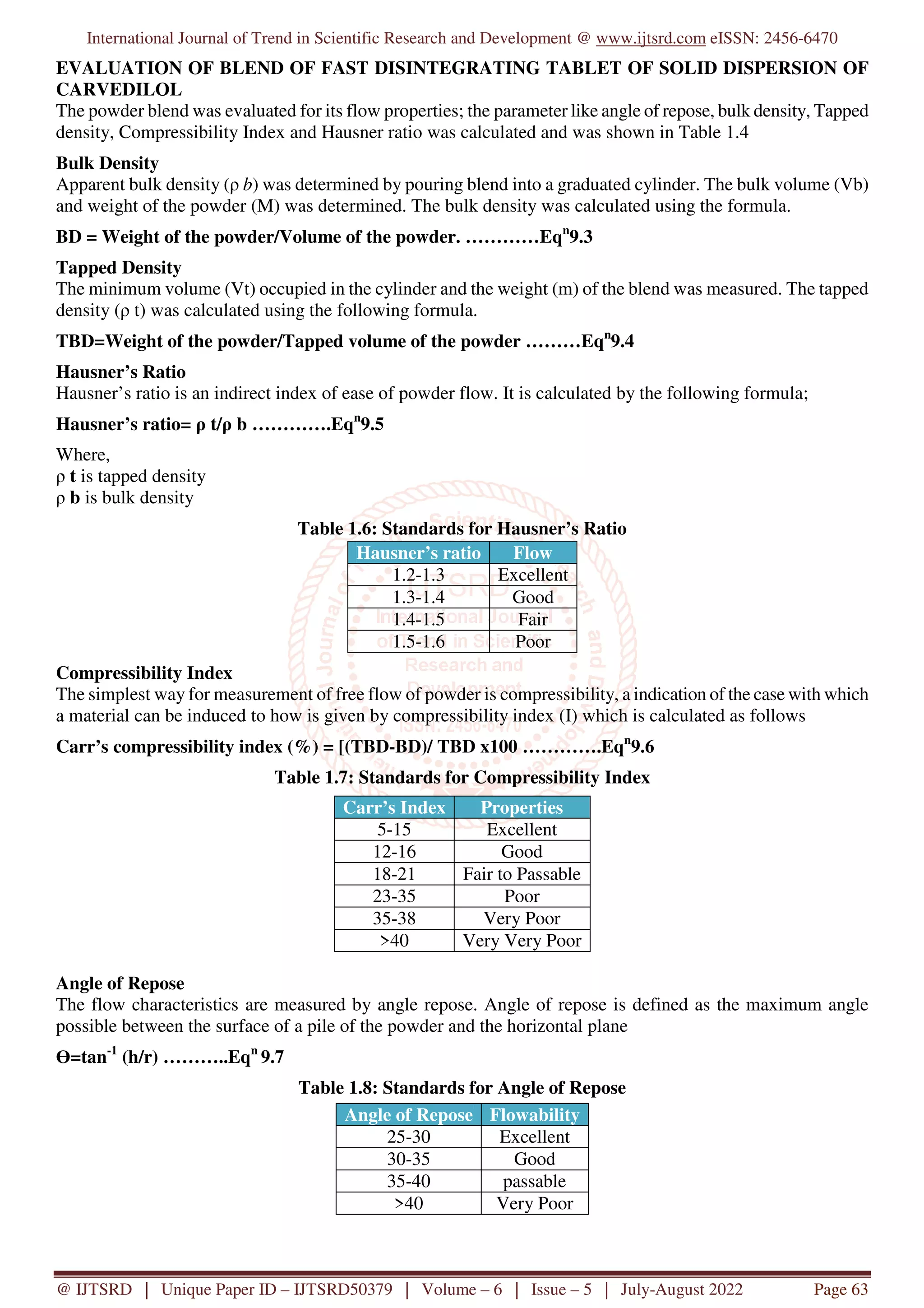 Formulation And Evaluation Of Fast Disintegrating Tablet Of Solid Dispersion Of Carvedilol A