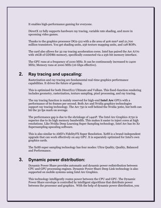 8 Functions of Intel Arc Graphics That Make Them Unique | PDF ...