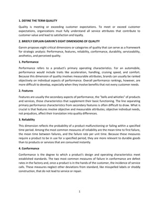 EIGHT GARVINS DIMENSIONS OF QUALITY.docx